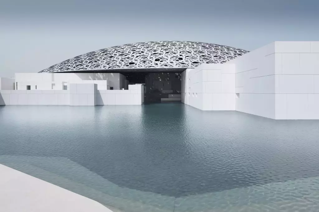 Ny Louvre Abu Dhabi. Sary avy amin'i Mohamed Somaji.