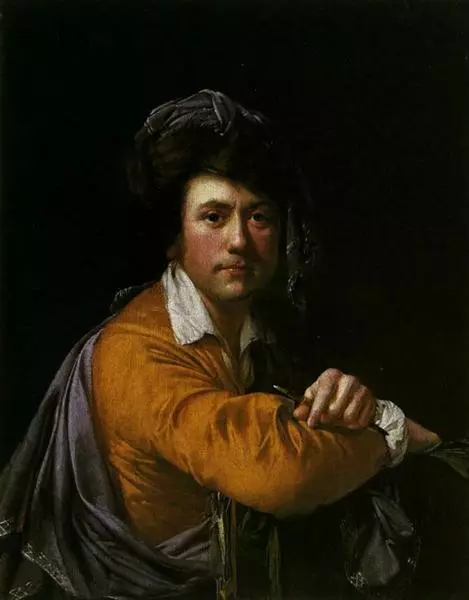 Joseph Wright, Autoportret la vârsta de aproximativ patruzeci (c. 1772–73).