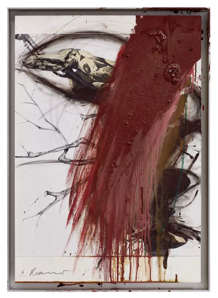 Arnulf Rainer, Wopanda mutu (1986). Chithunzi ndi Galerie Gmurzynska