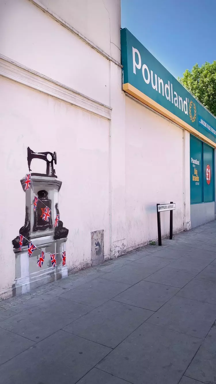 Womp Womp: Viser seg at dette veggmaleriet Londonere trodde var en Banksy, egentlig bare er en hyllest av en lokal fankunstner