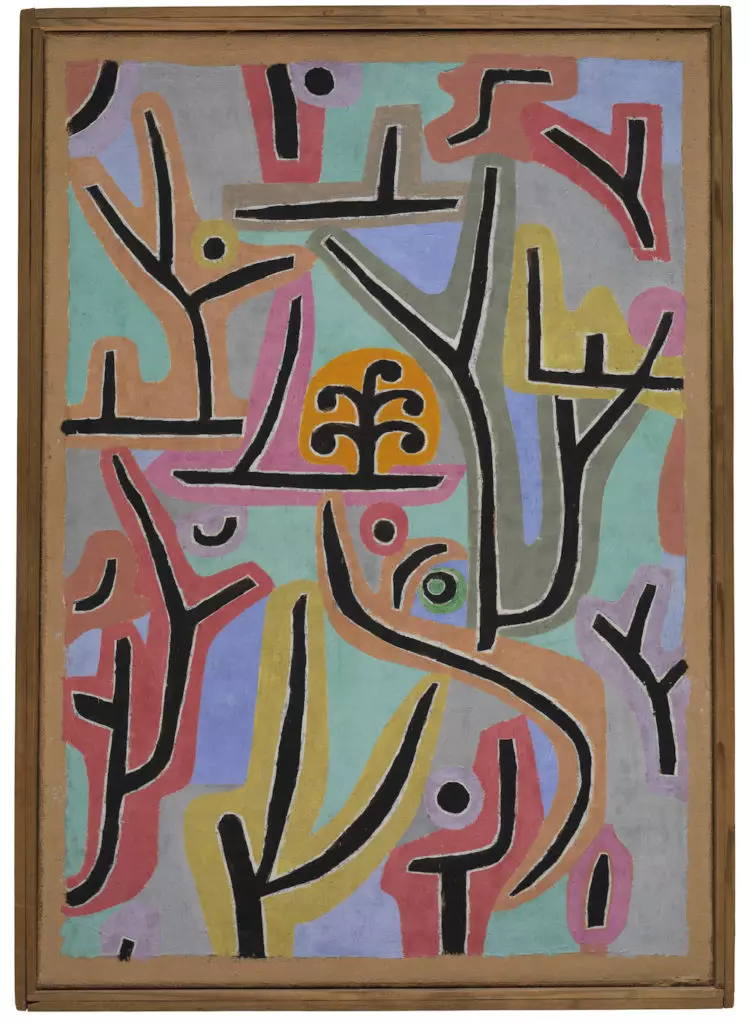 Paul Klee, Park bei Lu (1938) ។ Zentrum Paul Klee, Bern ។ បណ្ណសាររូបភាព។ © 2019 Artists Rights Society (ARS) ញូវយ៉ក។