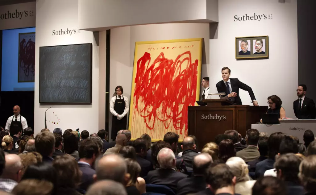 Ny efitrano fivarotana ao amin'ny Sotheby's. Courtesy Sotheby's.