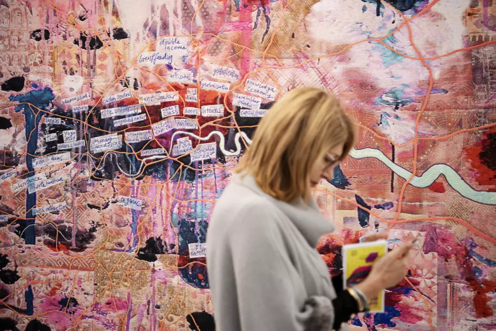 Victoria Miro tại Frieze Art Fair 2019, London. Ảnh: Linda Nylind.