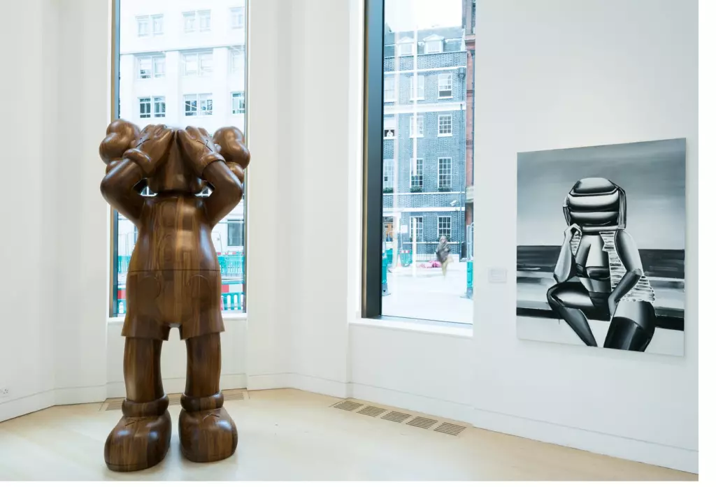 Устаноўка Phillips London перад распродажамі Frieze Week у кастрычніку 2019 года. Прадастаўлена Phillips.