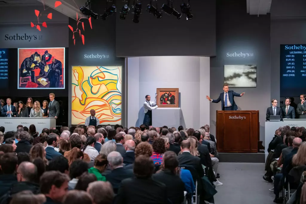 Sotheby's nútíma kvöldsala í New York, nóvember 2018. Mynd með leyfi Sotheby's.