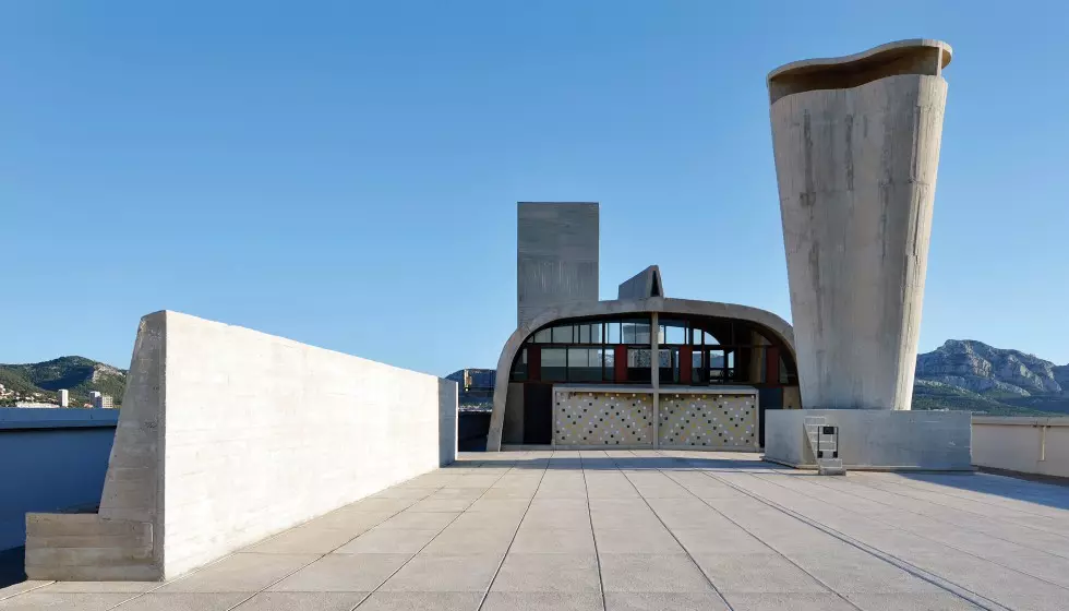 The rooftop of Cité Radieuse, MAMO. Poto © Olivier Amsellem